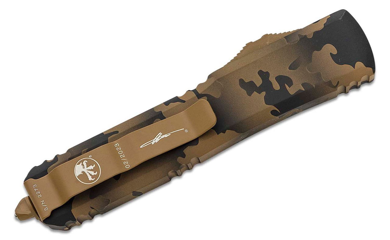 Microtech 121 1ccs Ultratech Drop Point Coyote Camo