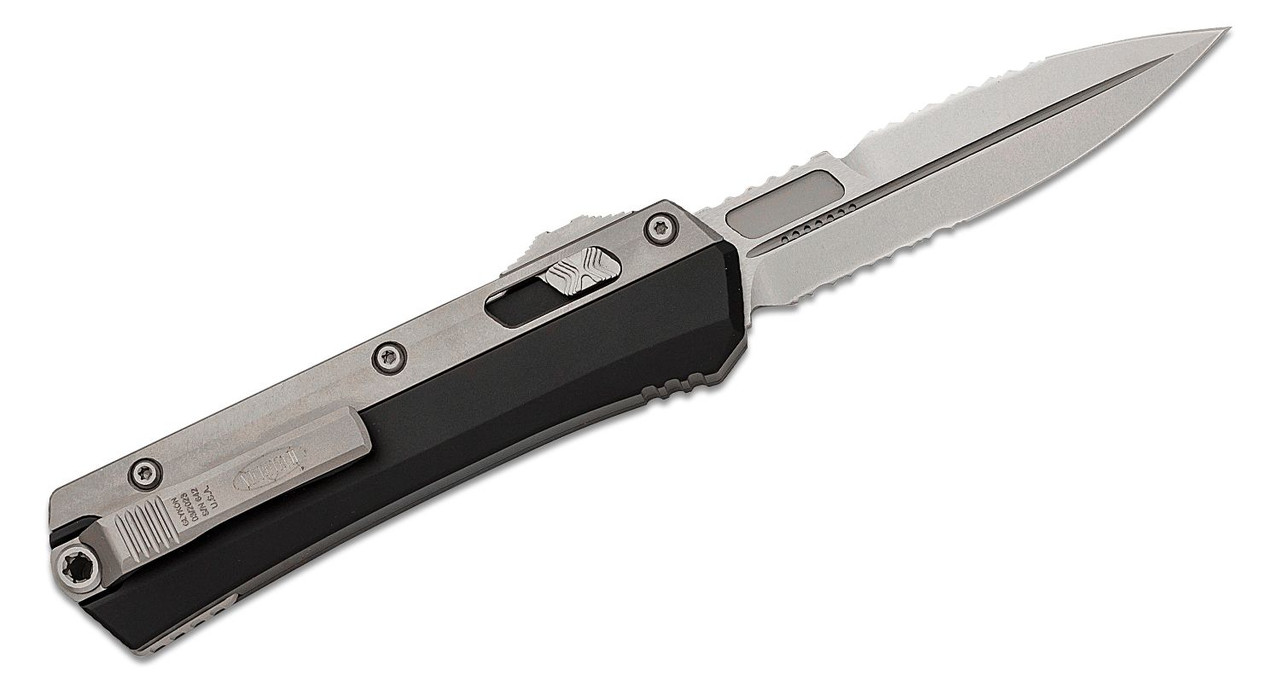 Microtech 184-12 Glykon Stonewashed Double Combo