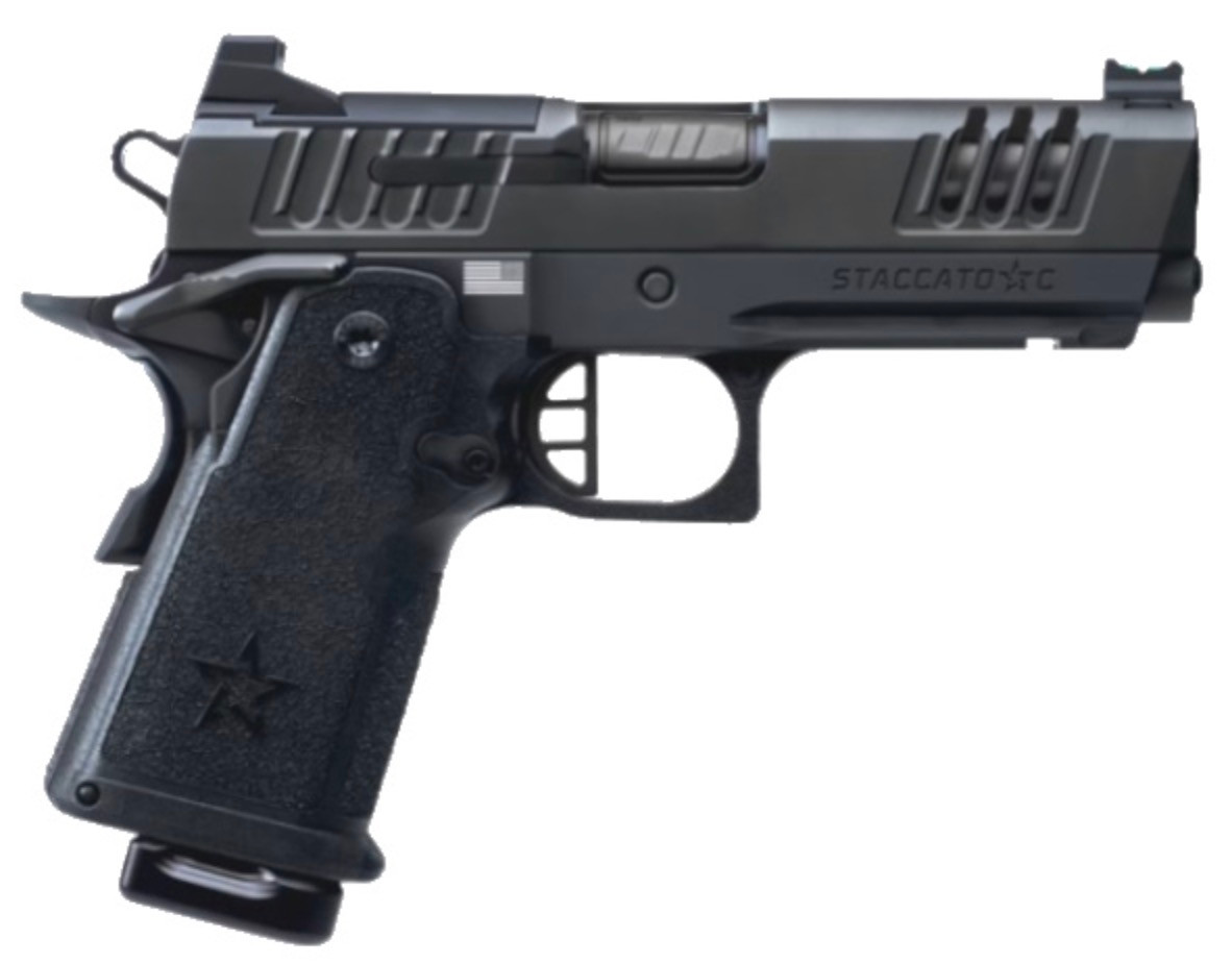 Staccato C Compact Grip Flat Trigger DLC X-Series 4" 9mm FREE S&H