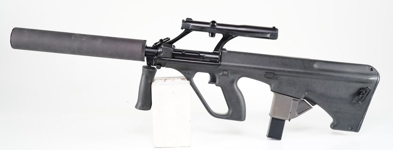Steyr AUG 9mm Registered Receiver with Suppressor