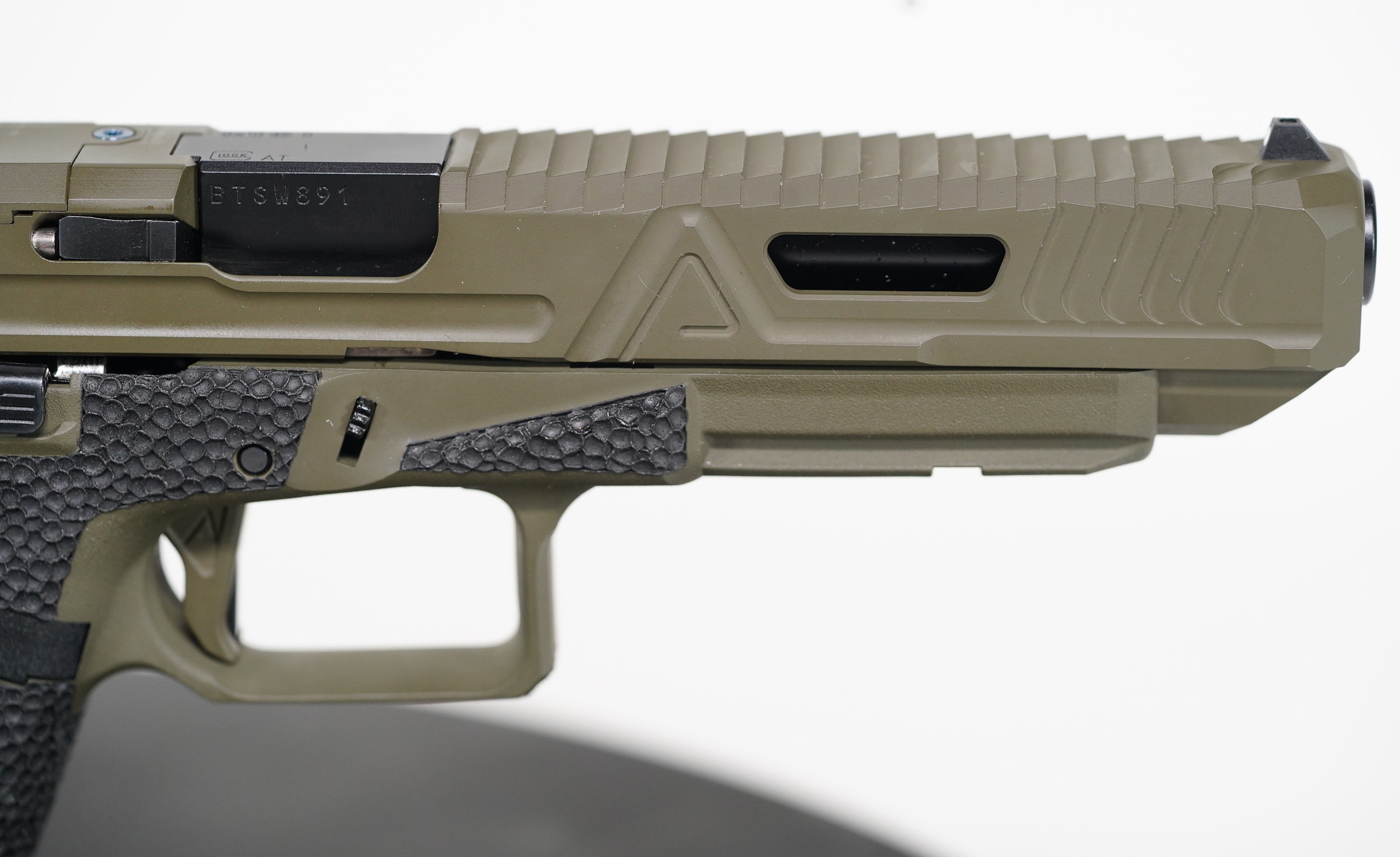 Glock 34 Gen 5 Agency Arms Full Build OD Green AOS Cut 9mm
