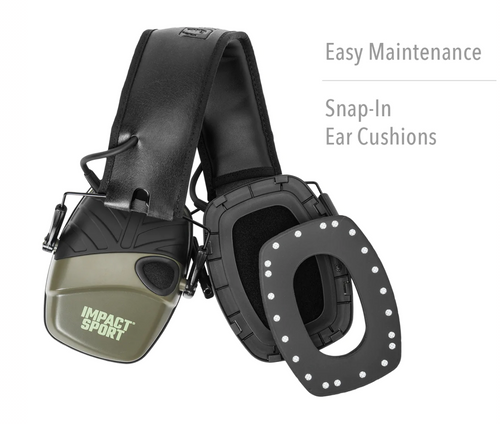 IMPACT SPORT OD GREEN ELECTRONIC EARMUFF