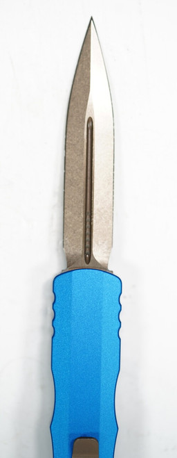 Microtech 225-13BL Dirac Double Edge Bronze & Blue