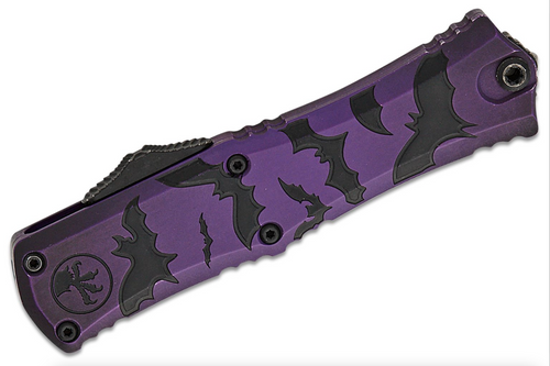 Microtech 1702M-1HWBAS Hera II Mini Halloween Bats