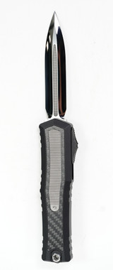 Microtech Atreus D/E Mirror Polish w/ Carbon Fiber Knife