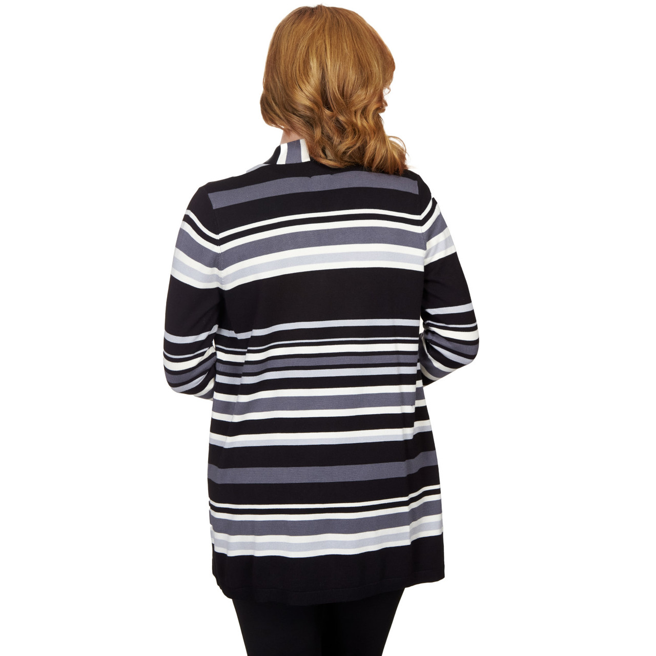 Petite Women's Essential Stripe Open Cardigan With Pockets | Ruby Rd.