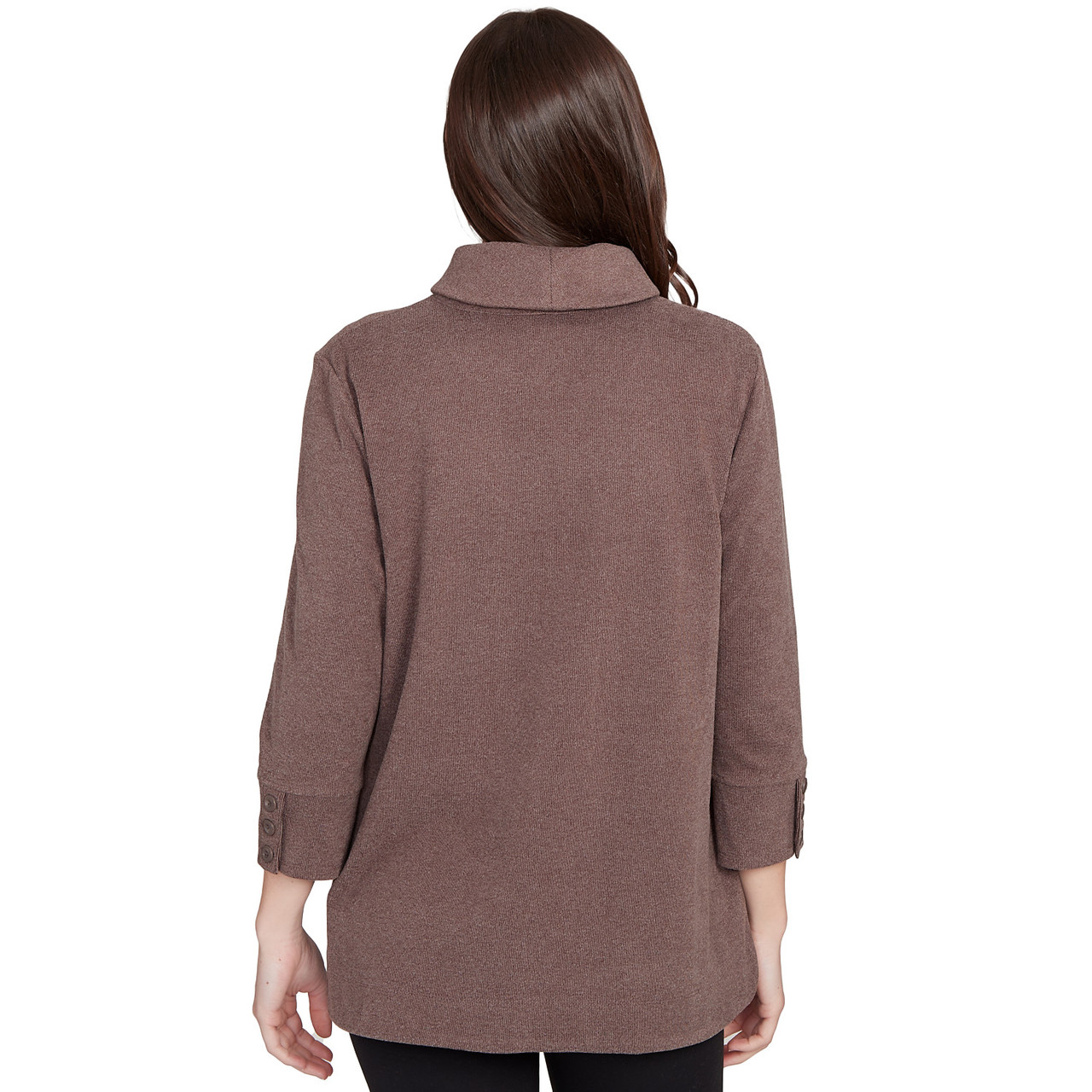 Petite Women's Luxe Half Button Collared Top | Ruby Rd.