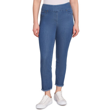Petite Women's Comfort Stretch Pull-On Jeans | Ruby Rd.