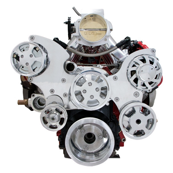 GM LS Polished Front Accessory Drive Kit