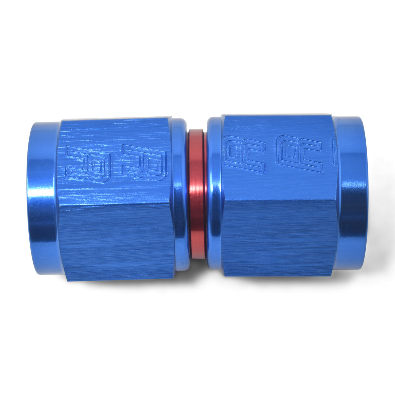Russell -12 AN Female Dual Swivel Coupler Fitting - Red/Blue