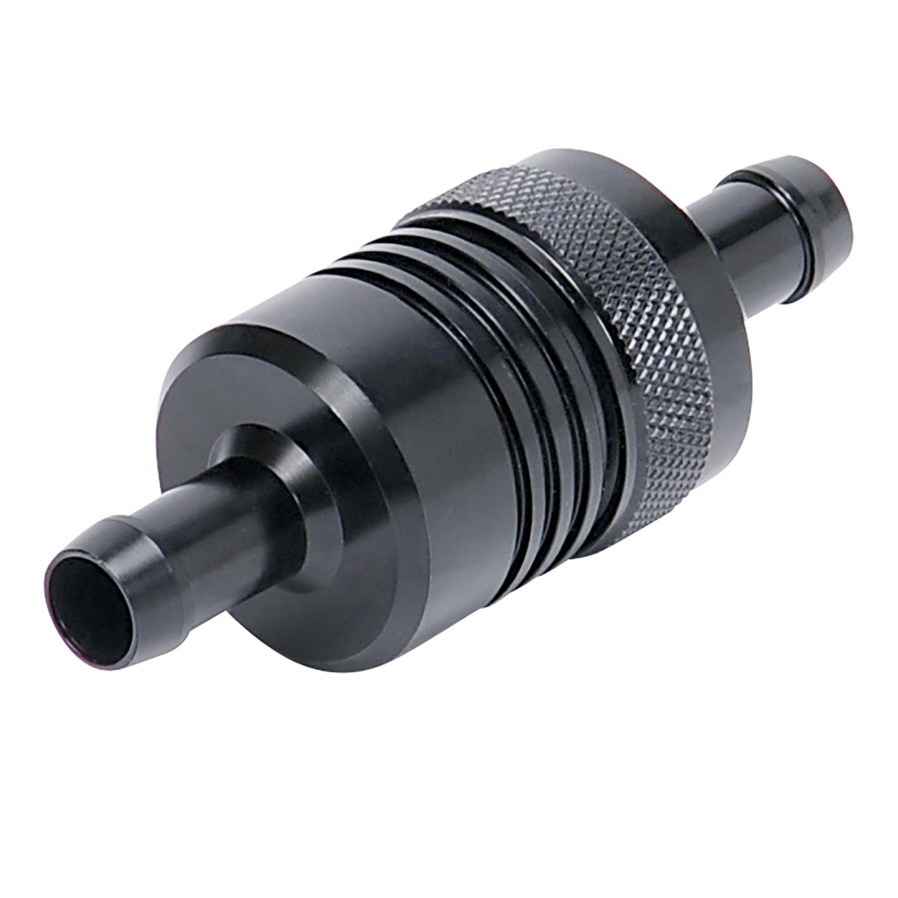 Russell 3/8" Billet Inline Fuel Filter - Black