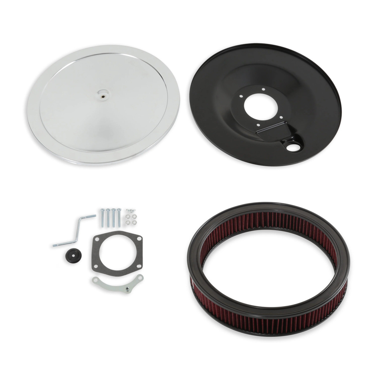 Holley LS3 Drive By Wire Air Cleaner 16" RetroFilter - Chrome