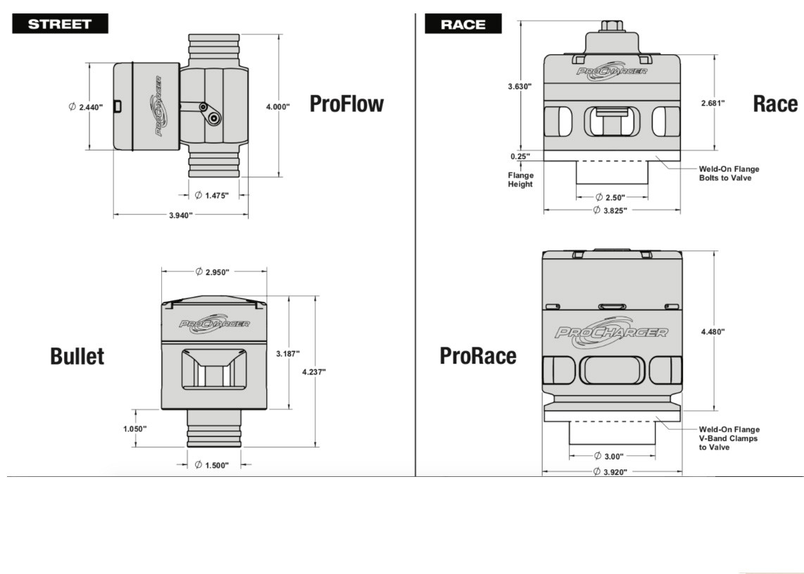 ATI Procharger Bullet Bypass / Anti-Surge Valve - Open AV006A-004