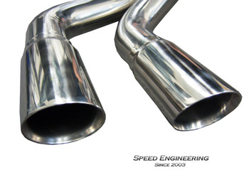 Speed Engineering 3" True Dual Exhaust X-Pipe/Axle Dump Muffler Exhaust ...