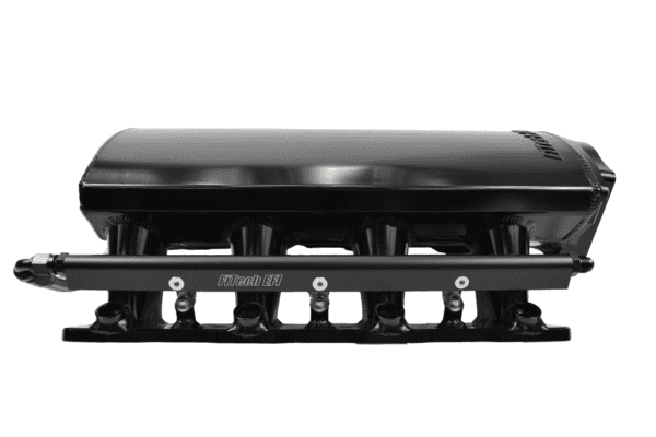 FiTech LS Cathedral Port Low Profile Aluminum Intake Manifold w/ Fuel ...