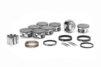 Icon Elite GM LS 4.080 Bore 3.622 Stroke -12.5cc Dish Forged Piston Kit ...
