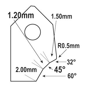 Goodson Intake Valve Seat Cutter Blade FT-4247A-HD