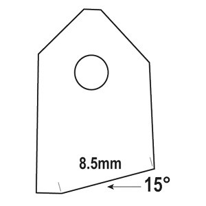 Goodson Single Angle Valve Seat Cutter Blade FT-15