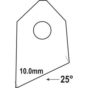 Goodson Single Angle Valve Seat Cutter Blade FT-25