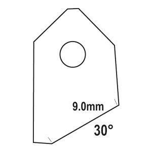 Goodson Single Angle Valve Seat Cutter Blade FT-30