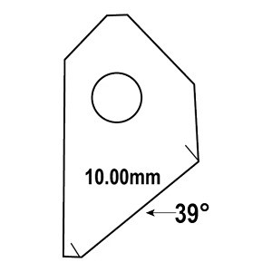 Goodson Single Angle Valve Seat Cutter Blade FT-39