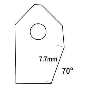 Goodson Single Angle Valve Seat Cutter Blade FT-70