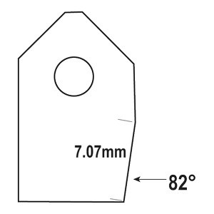 Goodson Single Angle Valve Seat Cutter Blade FT-82