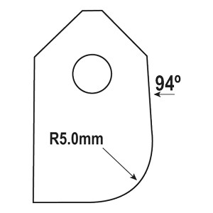 Goodson Single Angle Valve Seat Cutter Blade FT-R5