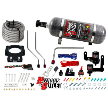 Nitrous Outlet GM LS3 C6 Corvette 90mm Plate System w/12lb Bottle 00 ...