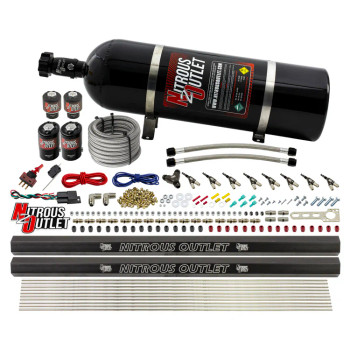 Nitrous Outlet LS/LT Direct Port Wet System Alcohol w/Dual Rails/15lb ...