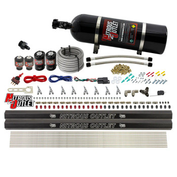 Nitrous Outlet LS/LT Direct Port Wet System SBT Gas w/Dual Rails/15lb ...
