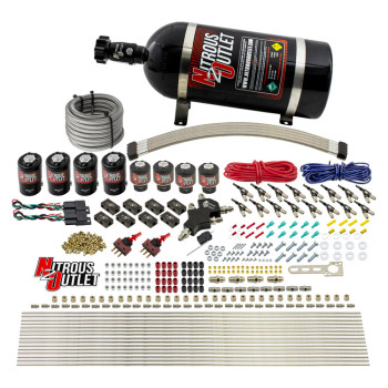 Nitrous Outlet LS/LT Dual Stage Direct Port Wet System E85 .122 Nitrous ...