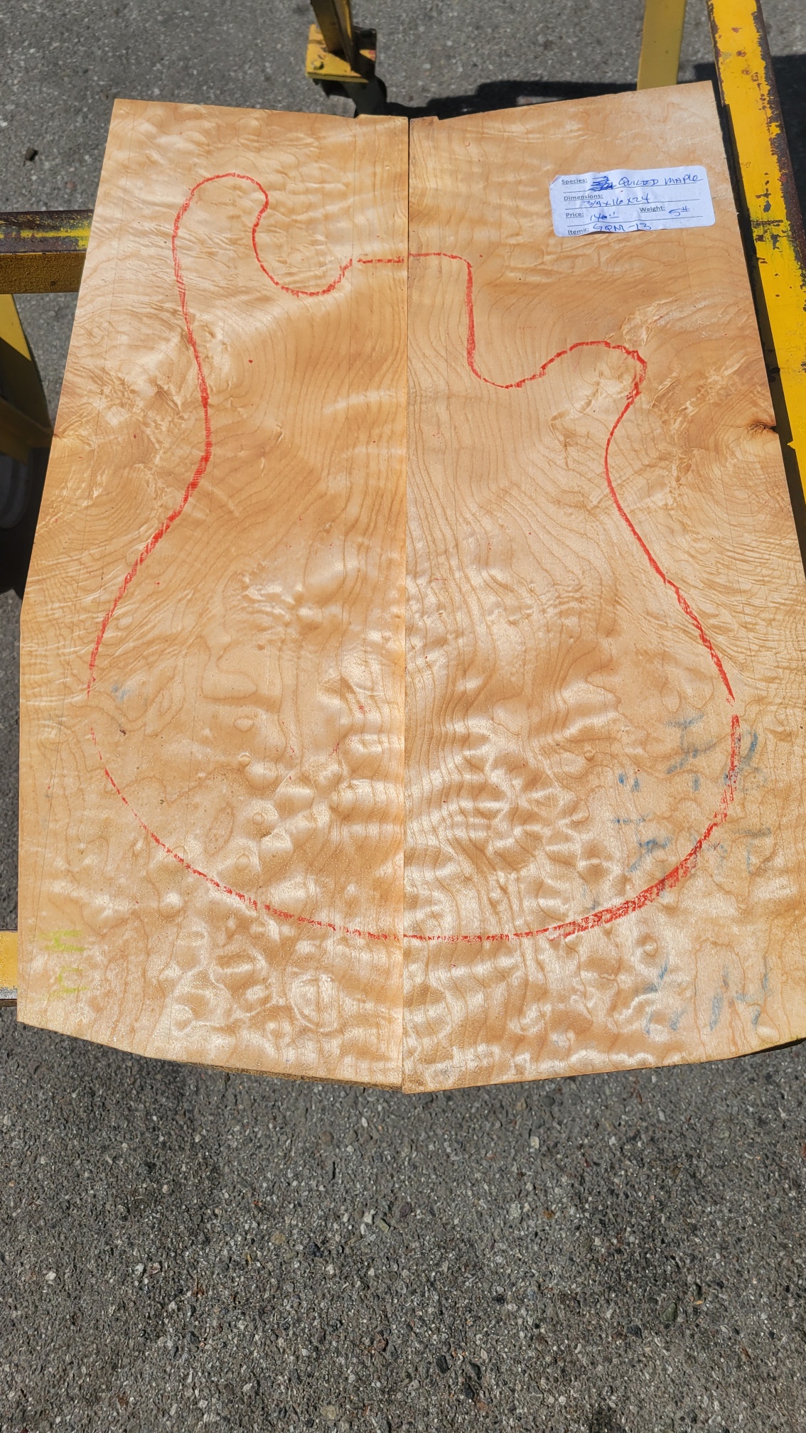 Quilted Maple Lam Top GQM-13 - Global Wood Source