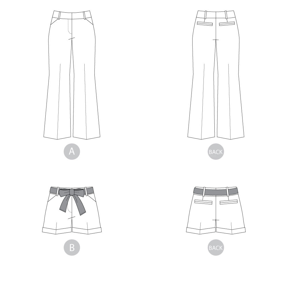 Thurlow Trousers and Shorts sewing pattern by Sewaholic Patterns ...