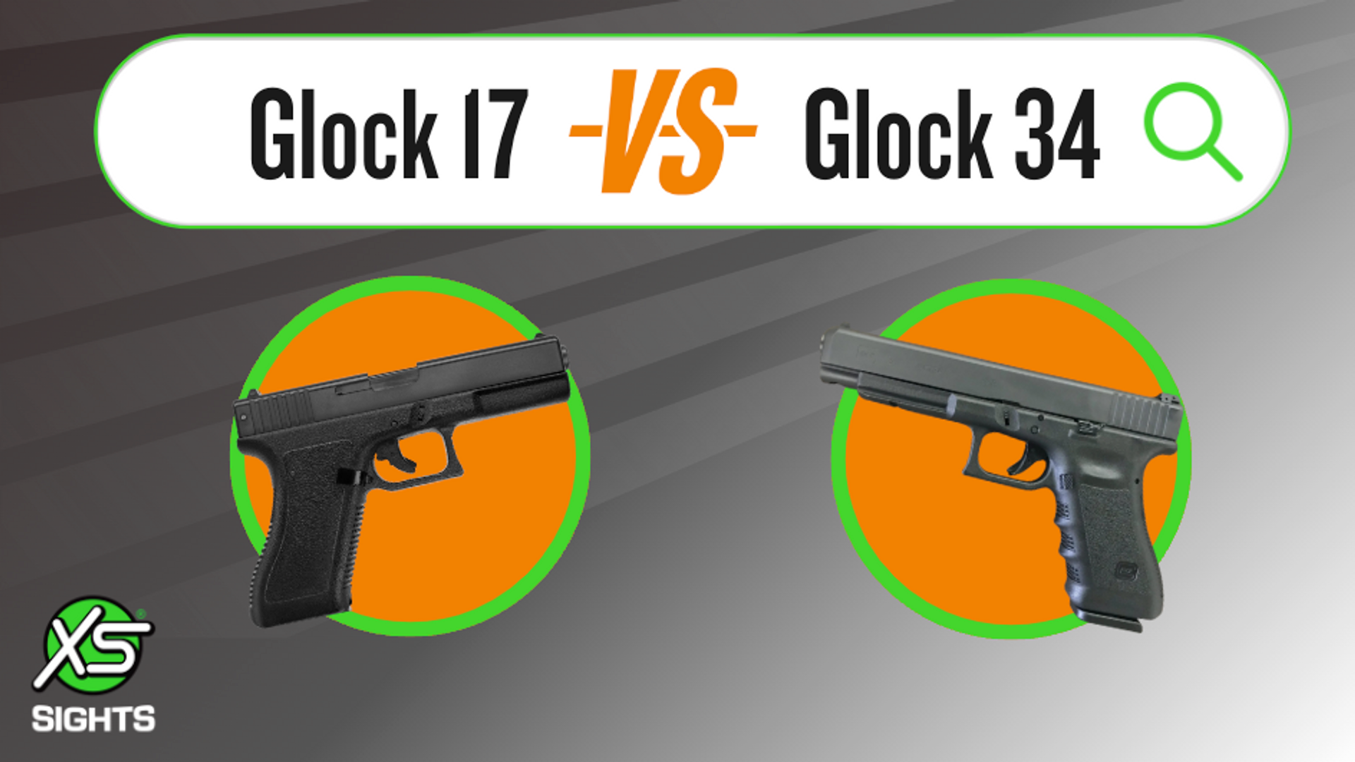 Glock 34 vs 17: Handgun Comparison - XS Sights