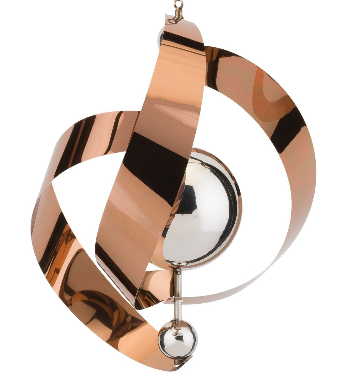 Vogue Copper Hanging Spinner - Firefly Art Studio