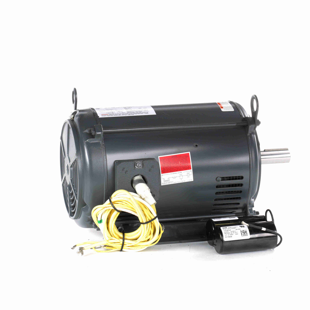 Leeson 10 HP Crop Dryer Motor, 1 phase, 3600 RPM, 230 V, 215TZ Frame ...