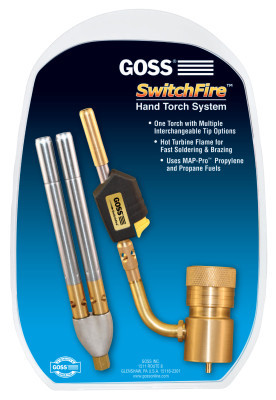 SwitchFire Hand Torch Kit, Braze/Solder, Regulator, Piezo Lighter Tip ...