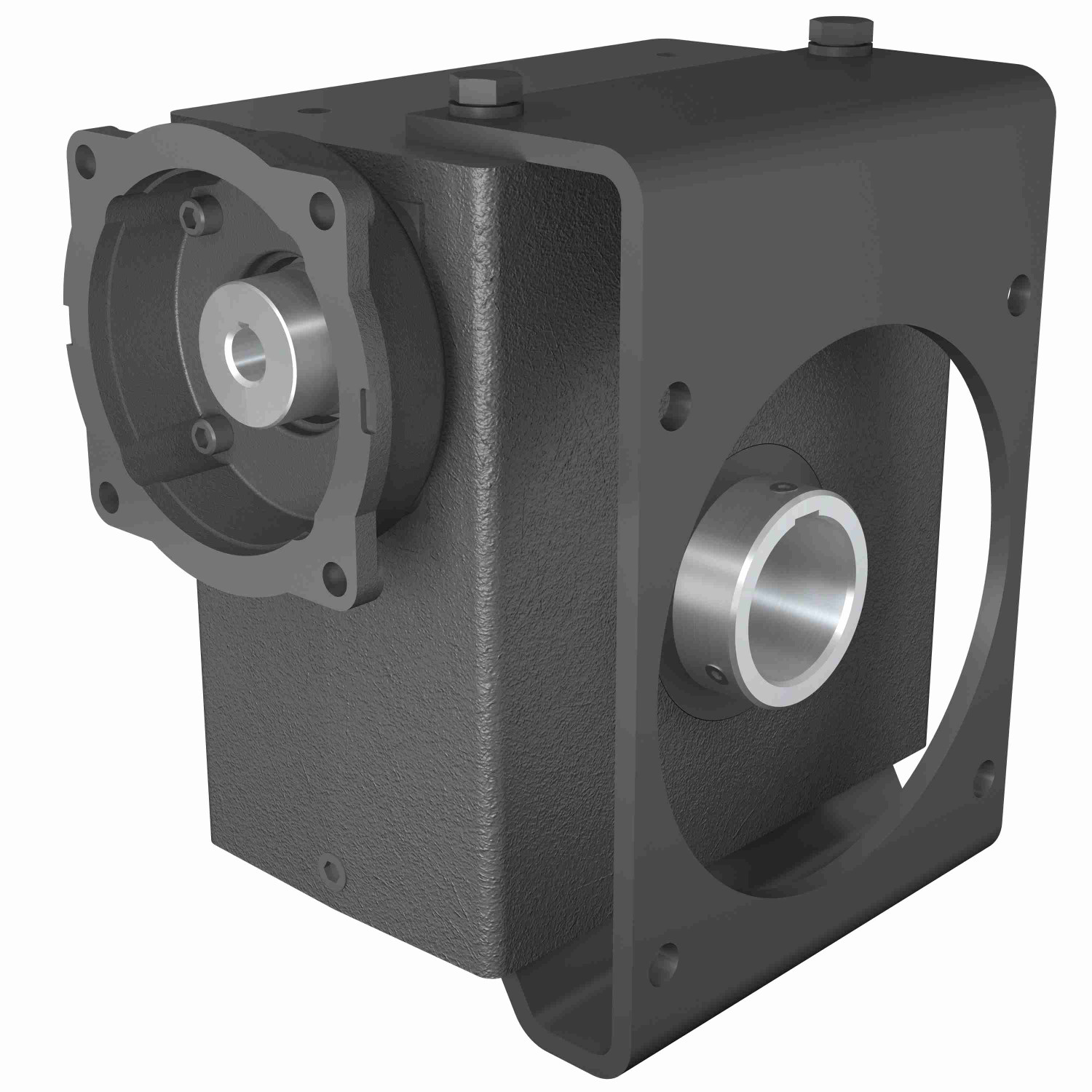 Hub City Cast Iron Single-Reduction Worm Reducer - 386 10/1 R WR 56C 1.438