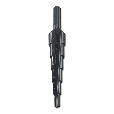 Lenox Vari-Bit Step Drill Bit, #4, 3/16 in to 1/2 in Cutting Dia, 6 ...
