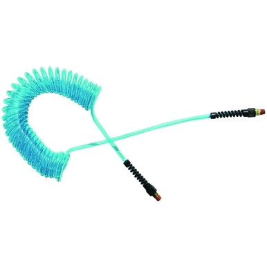 Flexcoil Polyurethane Air Hoses, 3/8 in OD, 1/4 in ID, 20 ft, Strain ...