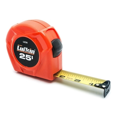 Crescent/Lufkin Hi-Viz Power Return Tape Measure, 25 ft x 1 in, SAE ...