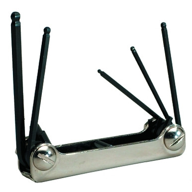 Metric Fold-Up Hex Key Sets, 5 per fold-up, Ball Hex Tip, Metric, Small ...