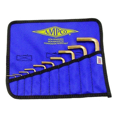 10 Piece Allen Key Sets, 10 per pouch, Hex Tip, Inch (1 KIT / KIT)
