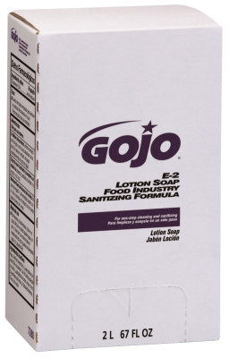 Gojo E-2 Sanitizing Lotion Soaps, Bag-in-Box, 2,000 mL (4 EA/EA)