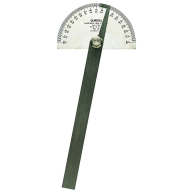 General Tools Stainless Steel Protractor, 6 in, Round Head (1 EA / EA)