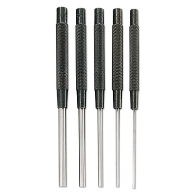 Extra-Long Drive Pin Punch Sets, Round, English, Vinyl Case, 8 in (1 ...
