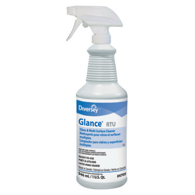 Glance Glass & Multi-Surface Cleaner, Original, 32oz Spray Bottle (12 ...
