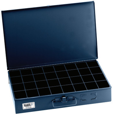 32-Compartment Boxes, 18 in W x 12 in D x 3 in H, Gray (1 EA)