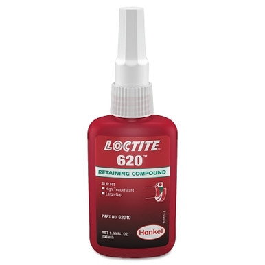 Loctite 620 Retaining Compound High Temperature, 50 mL Bottle, Green ...
